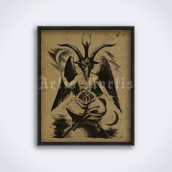 Sabbatic Goat Baphomet Satan Devil Art by Eliphas Levi - Etsy