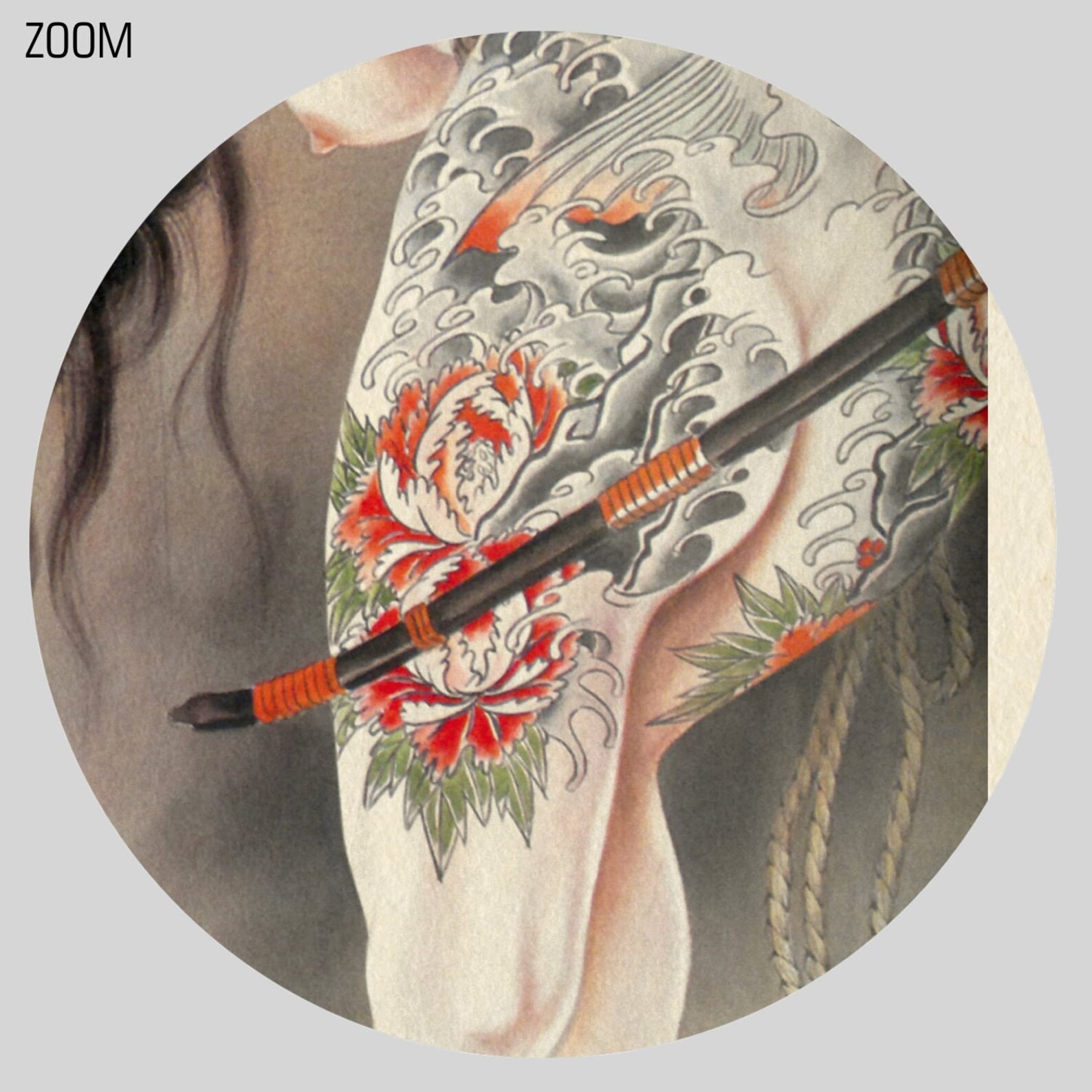 Tattooed Girl Bondage Vintage Japanese Kinbaku Art Bdsm Etsy