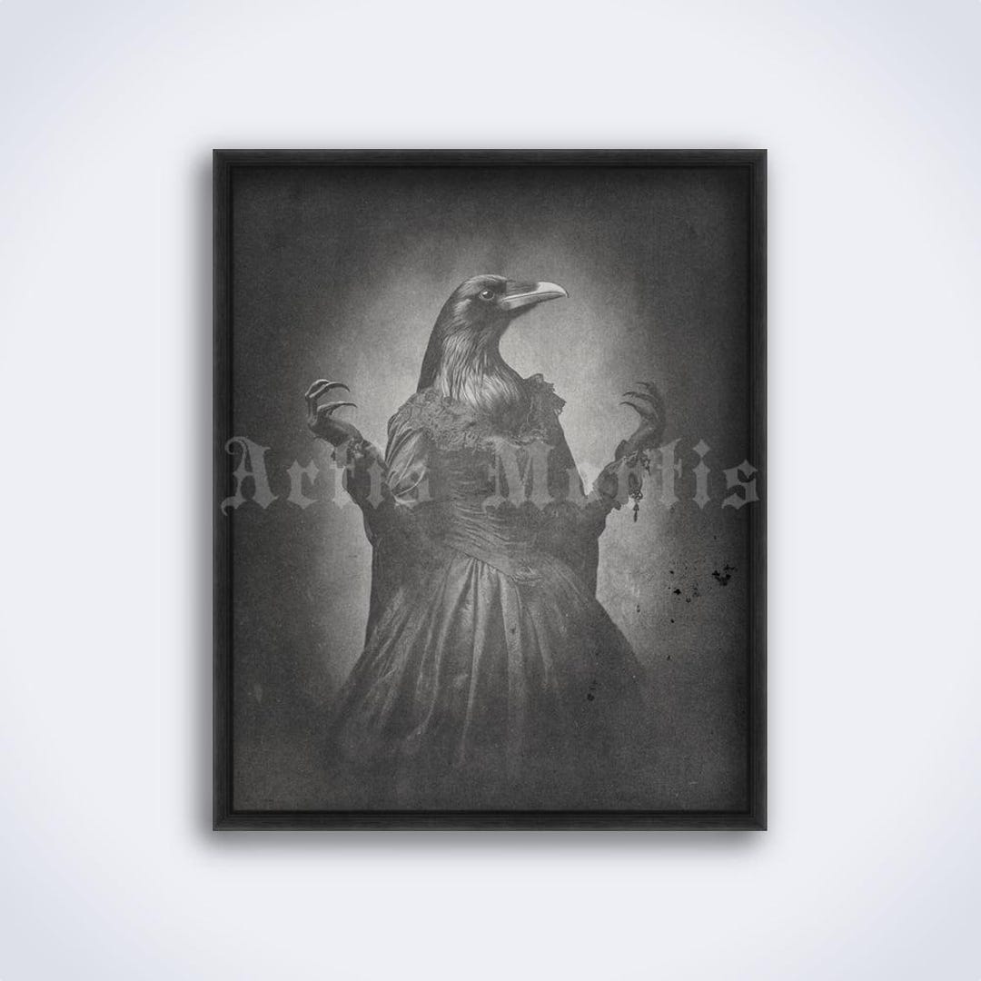 Raven Widow, Original Dark Art by Artis Mortis Studio, Anthropomorphic ...