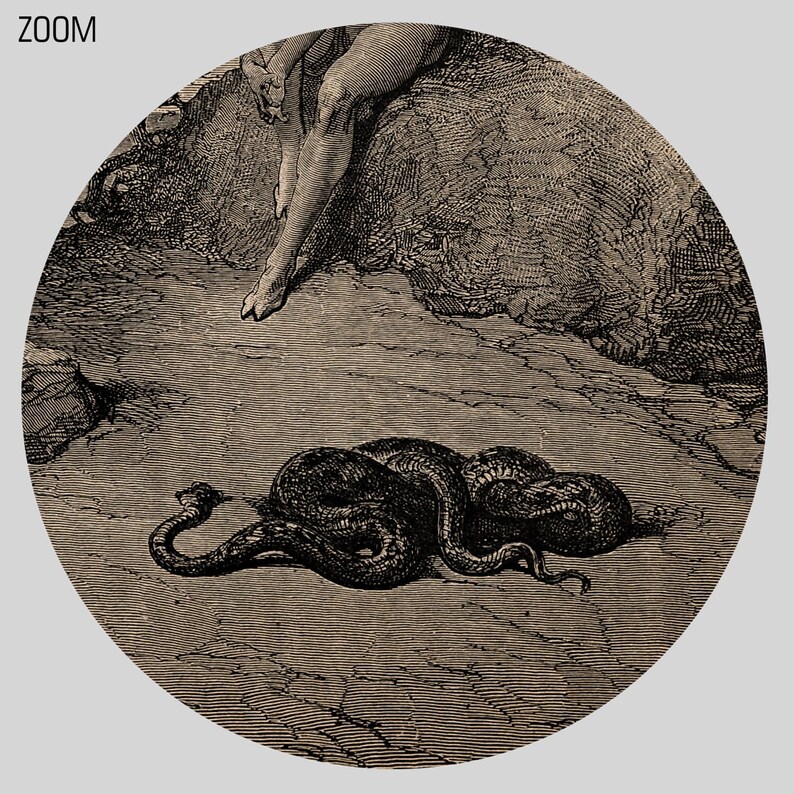 Lucifer and Snake Illustration for Paradise Lost Poem Art by - Etsy