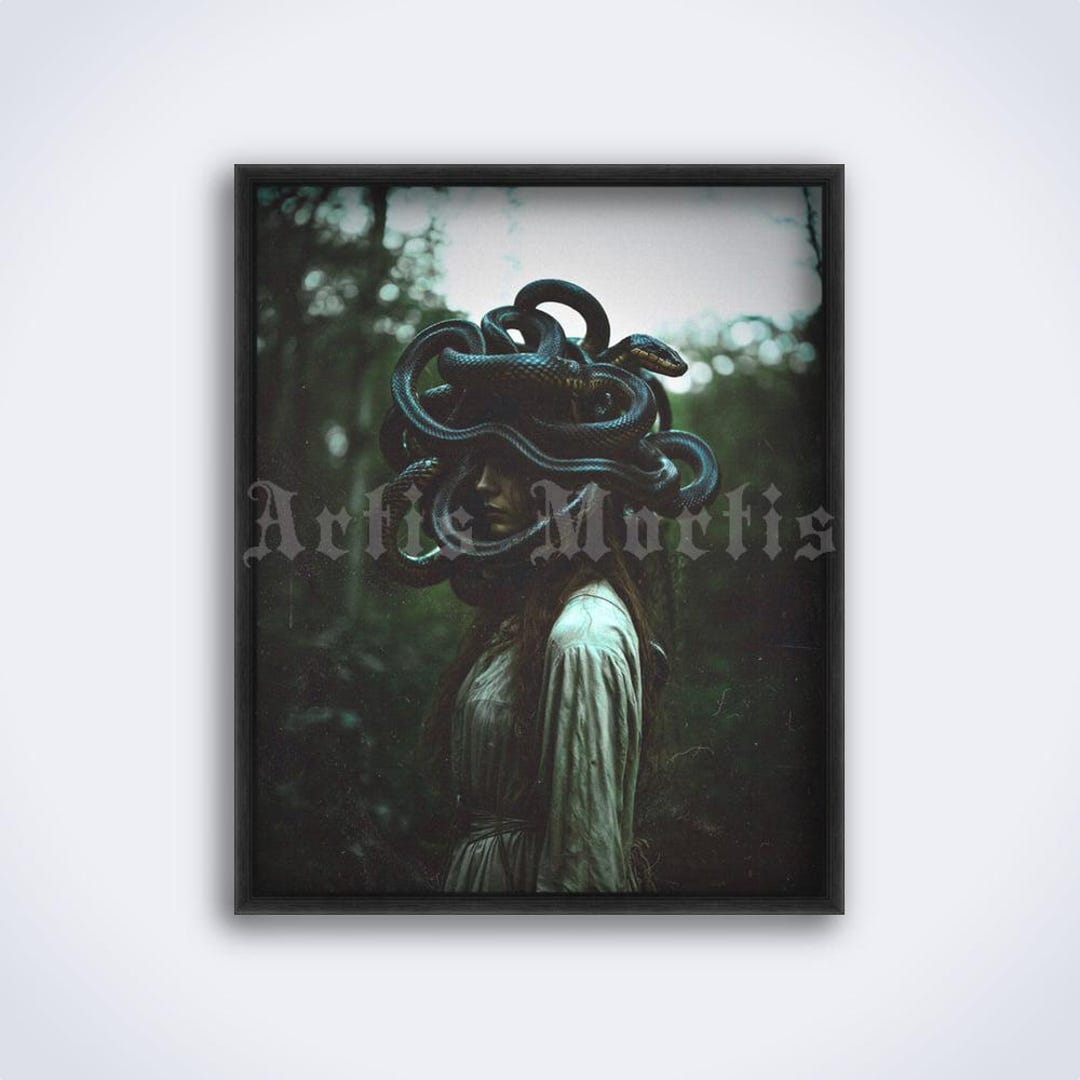 Medusa, Original Dark Art by Artis Mortis Studio, Folk Horror, Pagan ...