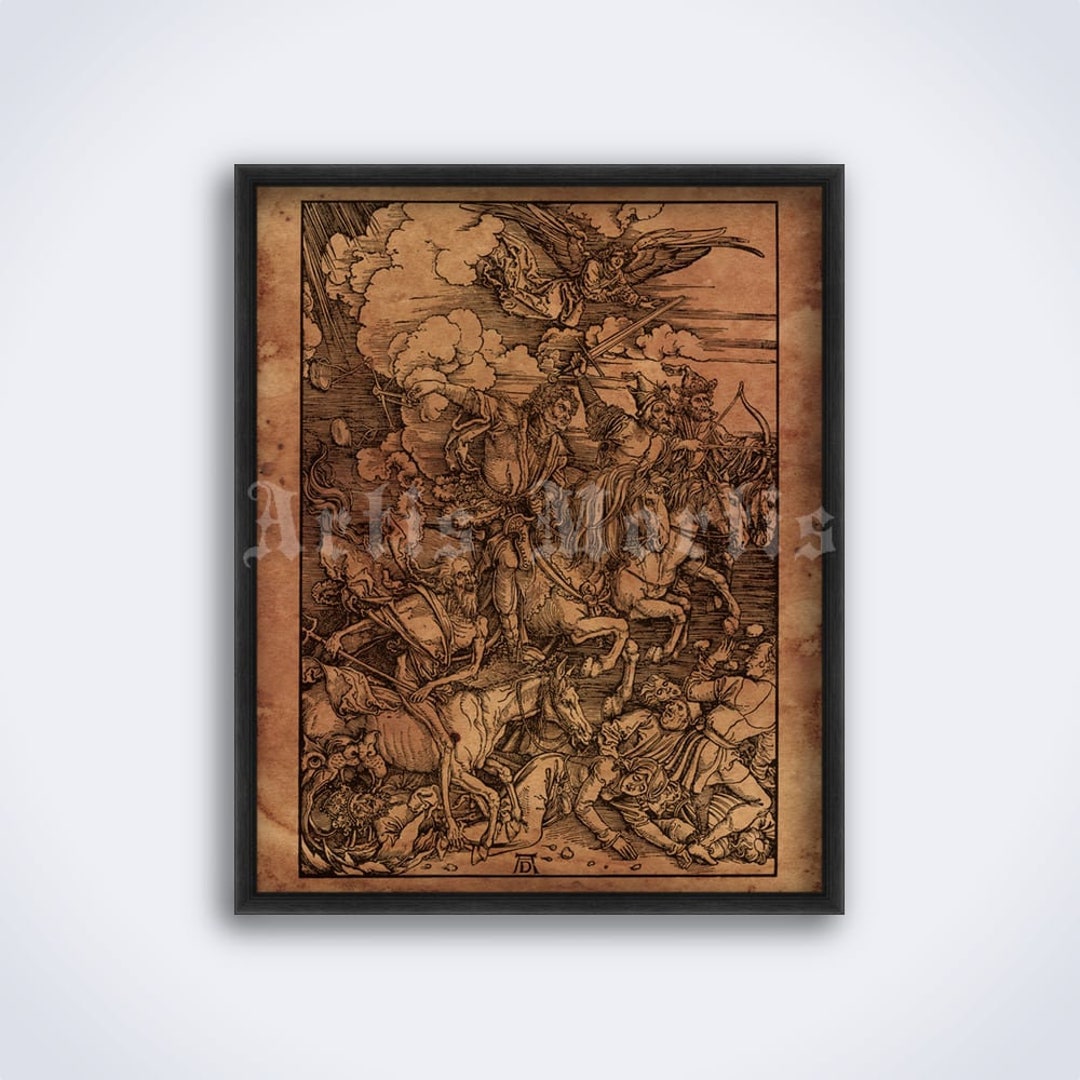 Four Horsemen of the Apocalypse – Albrecht Durer Religious Medieval Art ...