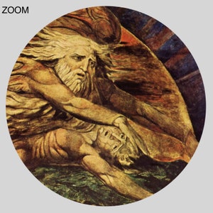 William Blake Art - Elohim Creating Adam - Bible, God, Eden, Creation ...