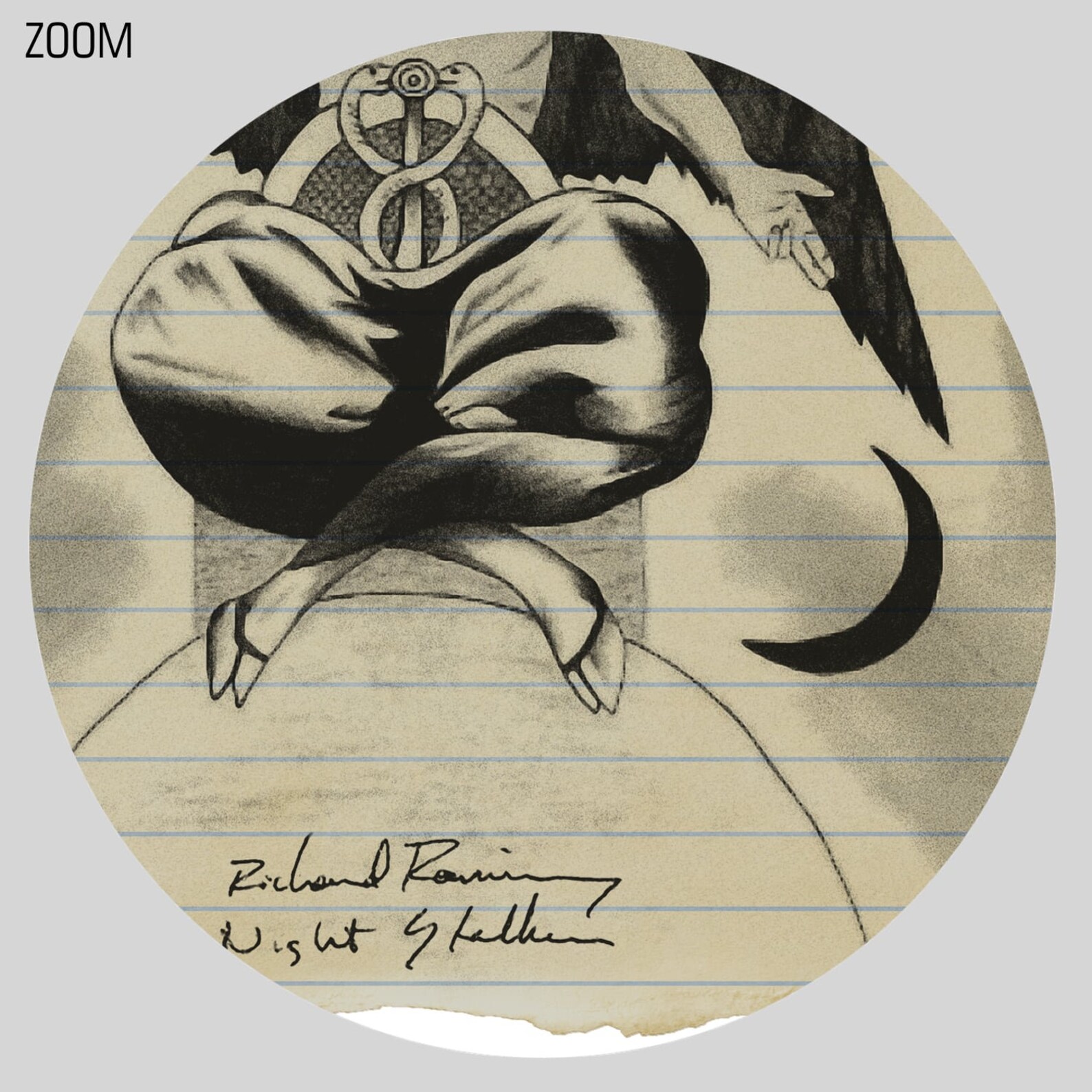 Satan Drawing Signed by Night Stalker Richard Ramirez Serial | Etsy