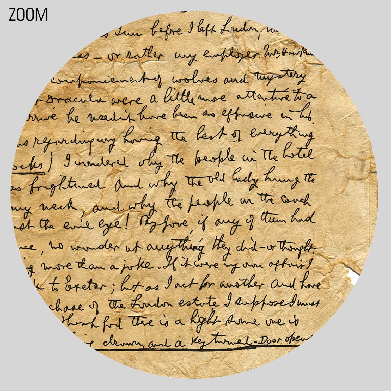 Dracula or the Un-dead - Bram Stoker Handwriting Manuscript Page Print ...