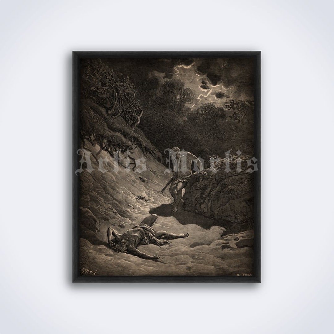 Cain Murdered Abel – the Bible, Old Testament Illustration, Art by ...