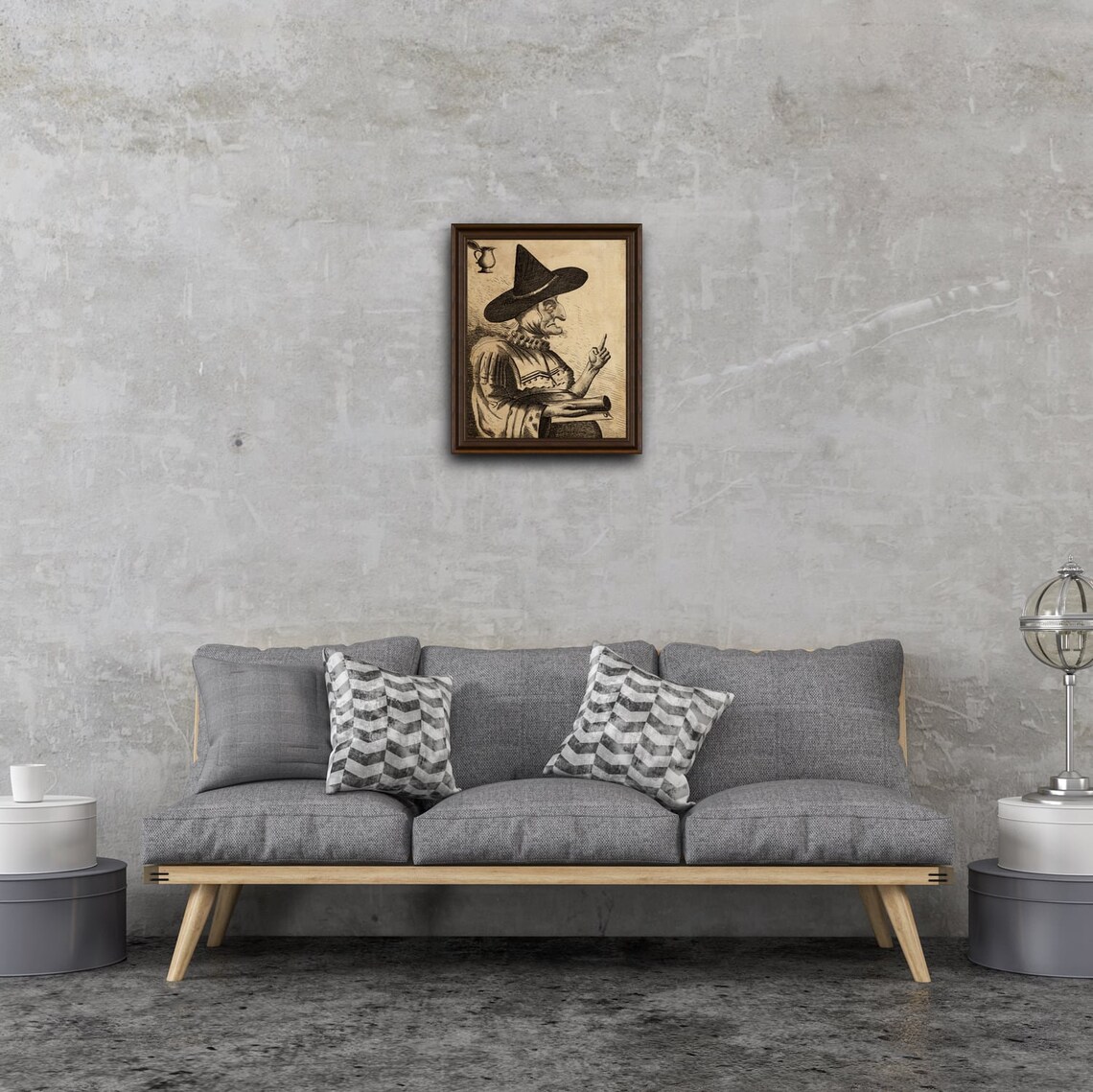Mother Shipton Portrait: Medieval Witchcraft Art Print (digital ...