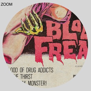 Blood Freak Vintage 1972 Horror Movie Poster, Psychedelic Horror Film ...