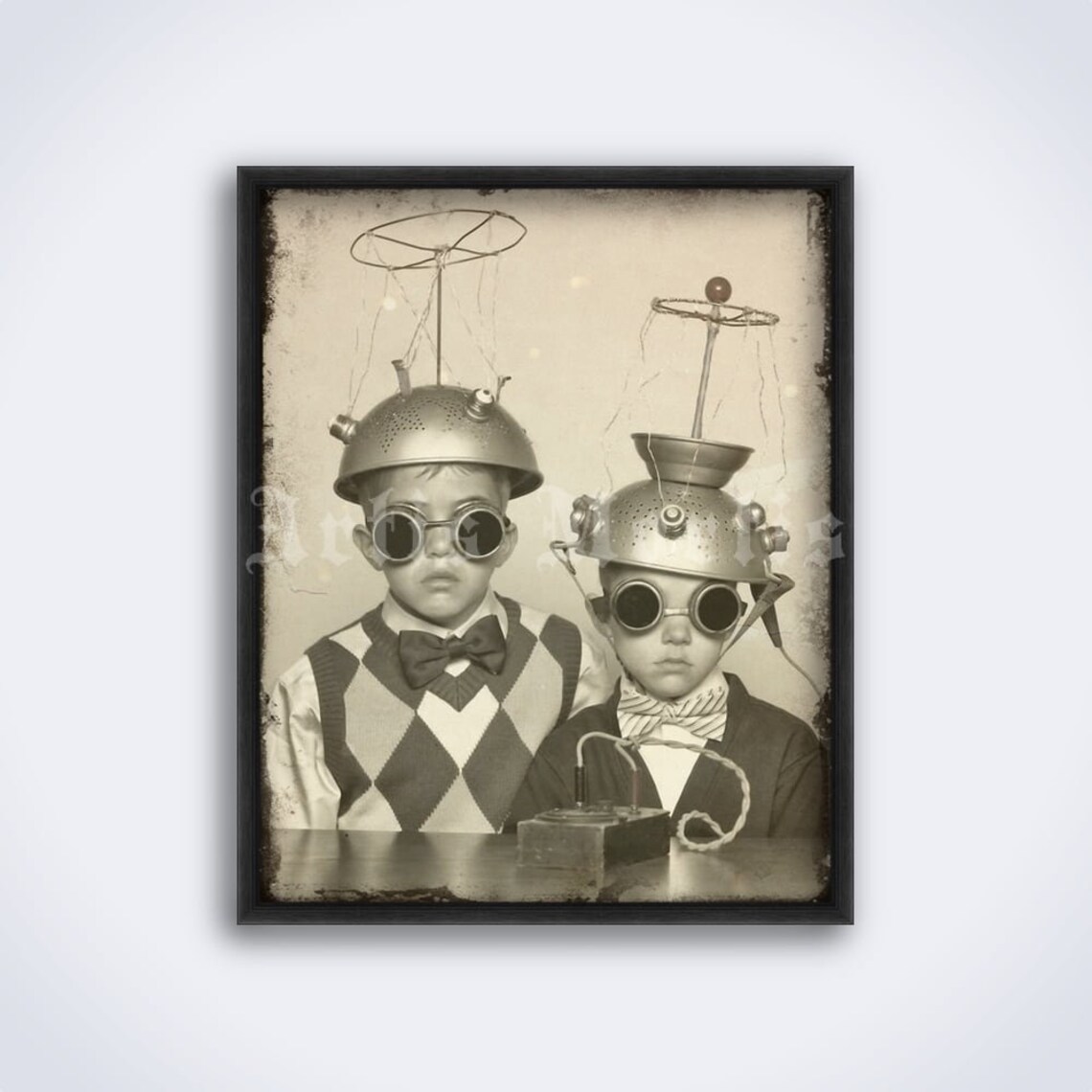 Weird Kids With Mind-reading Devices Steampunk Retro | Etsy