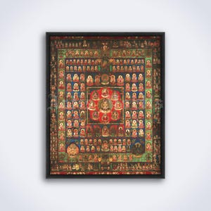 Womb Realm, Mandala of Womb World Vintage Sacred Metaphysical Art ...