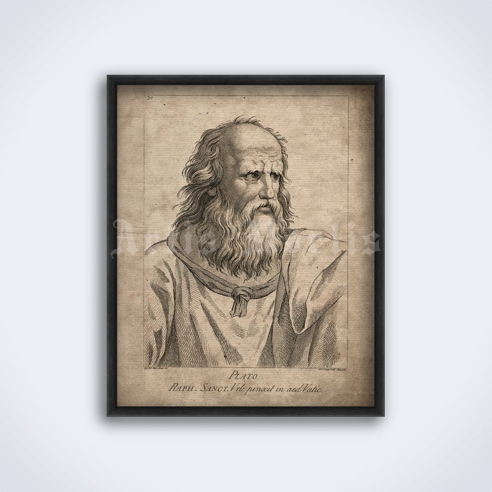 Plato Portrait: Vintage Engraving Art Print (digital Download) - Etsy
