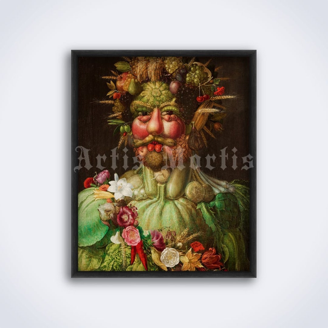 Vertumnus, Emperor Rudolf II Portrait Painting by Giuseppe Arcimboldo ...