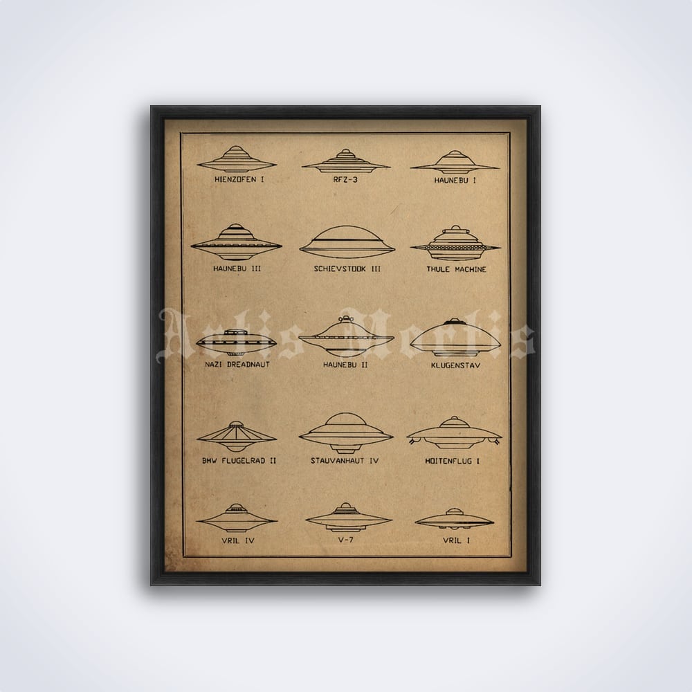 Military Flying Saucers Classification Chart Vintage UFO - Etsy