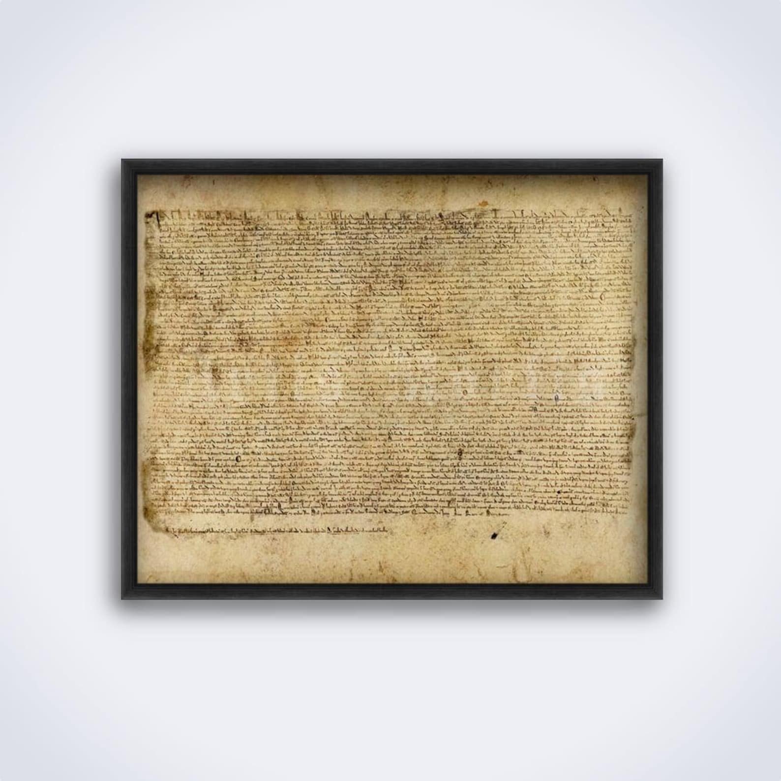Magna Carta Print: 1215 Medieval Manuscript Art (digital Download) - Etsy