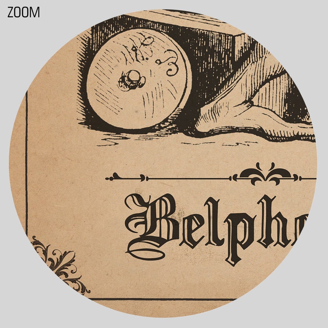 Belphegor Demon – Infernal Dictionary Art, Demonology Print, Devil ...