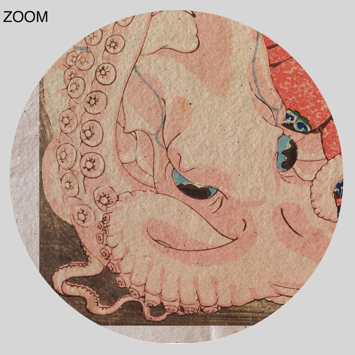 Samurai Ario-maru Fighting With Giant Octopus Japanese Folk | Etsy