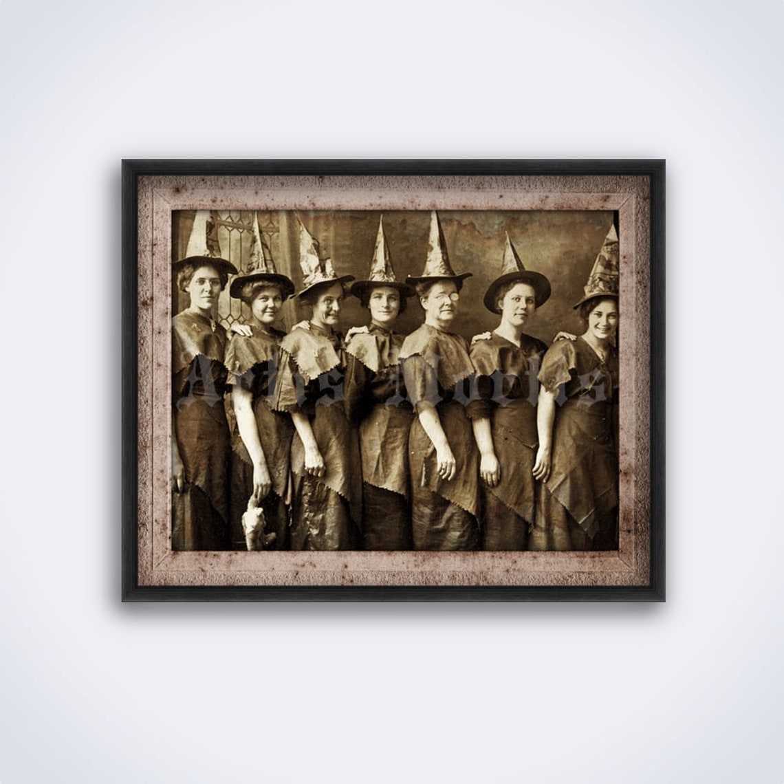 Halloween Coven Victorian Witches Vintage Photo Witchcraft - Etsy
