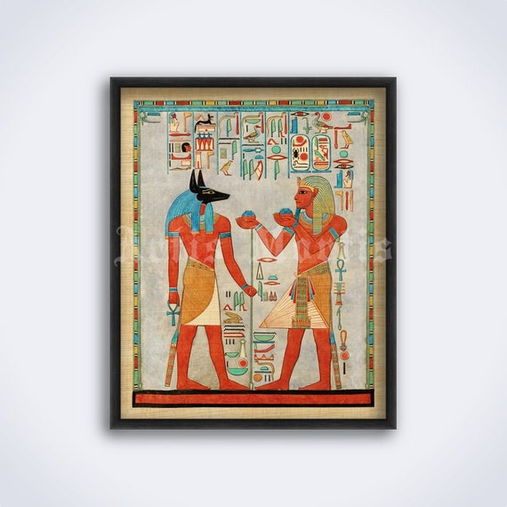 Anubis Ancient Egyptian Papyrus