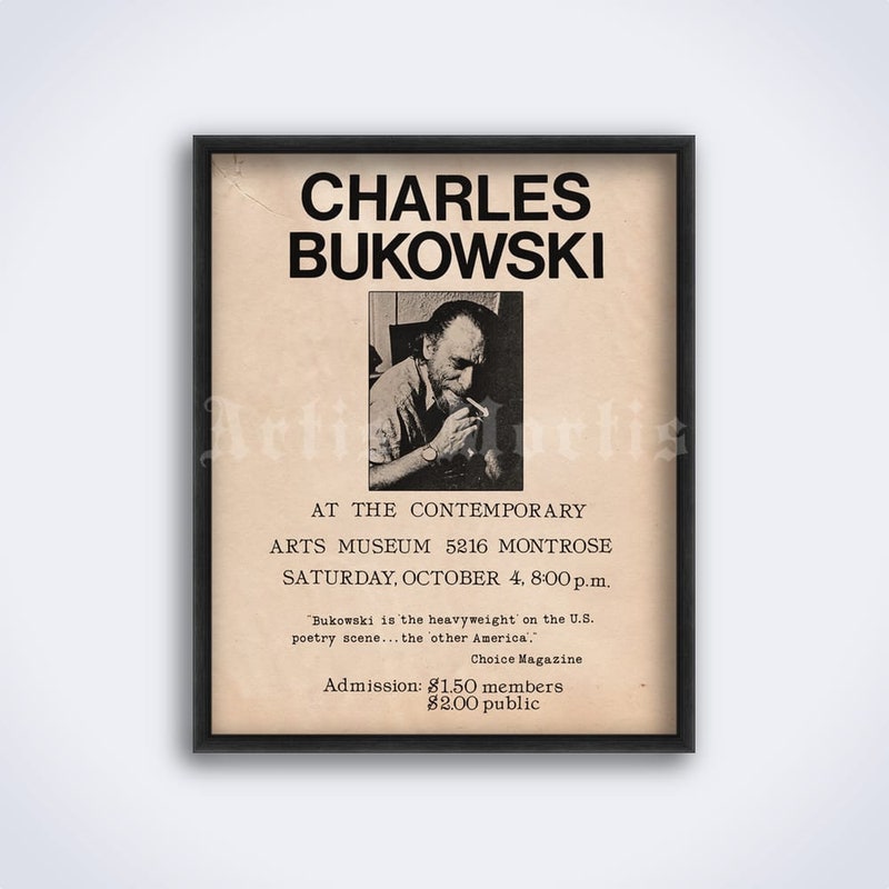 Charles Bukowski - Etsy
