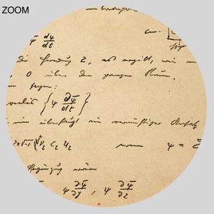 Erwin Schrödinger Manuscript Print: Quantum Physics Poster (digital ...