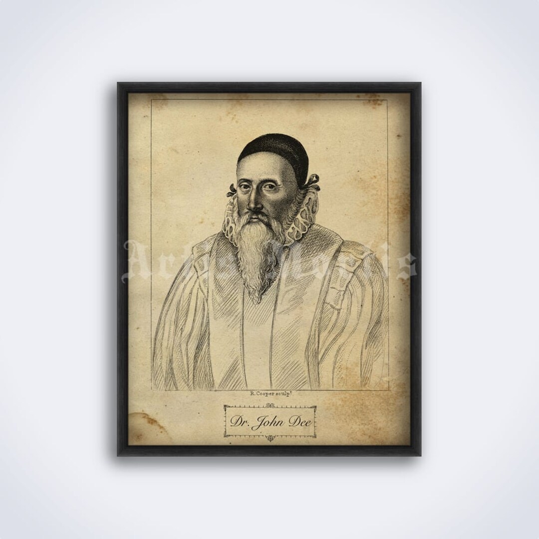 John Dee Occultist, Alchemist, Magus, Occult Scientist Engraving ...