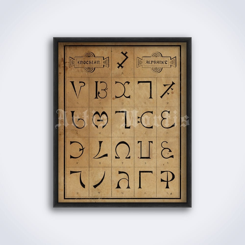 Supernatural Enochian Alphabet