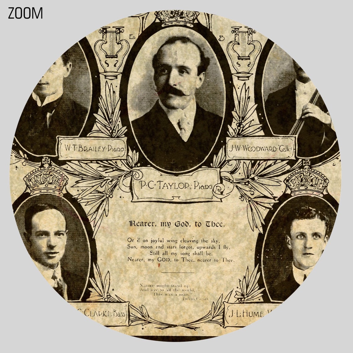 Heroic Musicians of Titanic Portraits Music Band Orchestra - Etsy Singapore