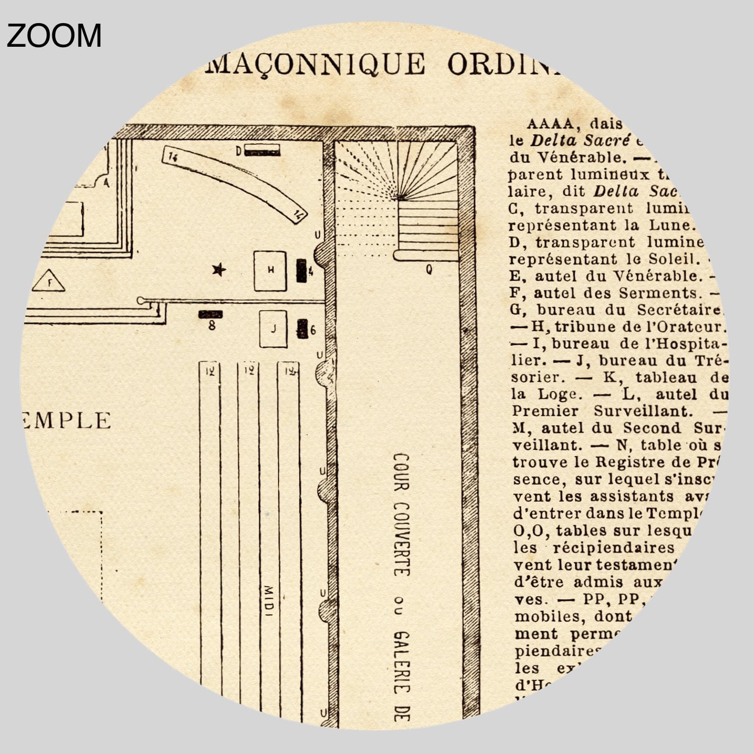 Masonic Temple Plan Freemasonry Lodge Templar Illuminati - Etsy