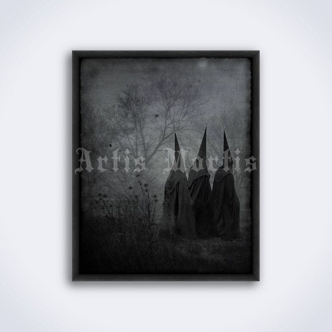 Occult Black Magic Ritual, Black Mass, Satanic Vintage Dark Photo Print ...