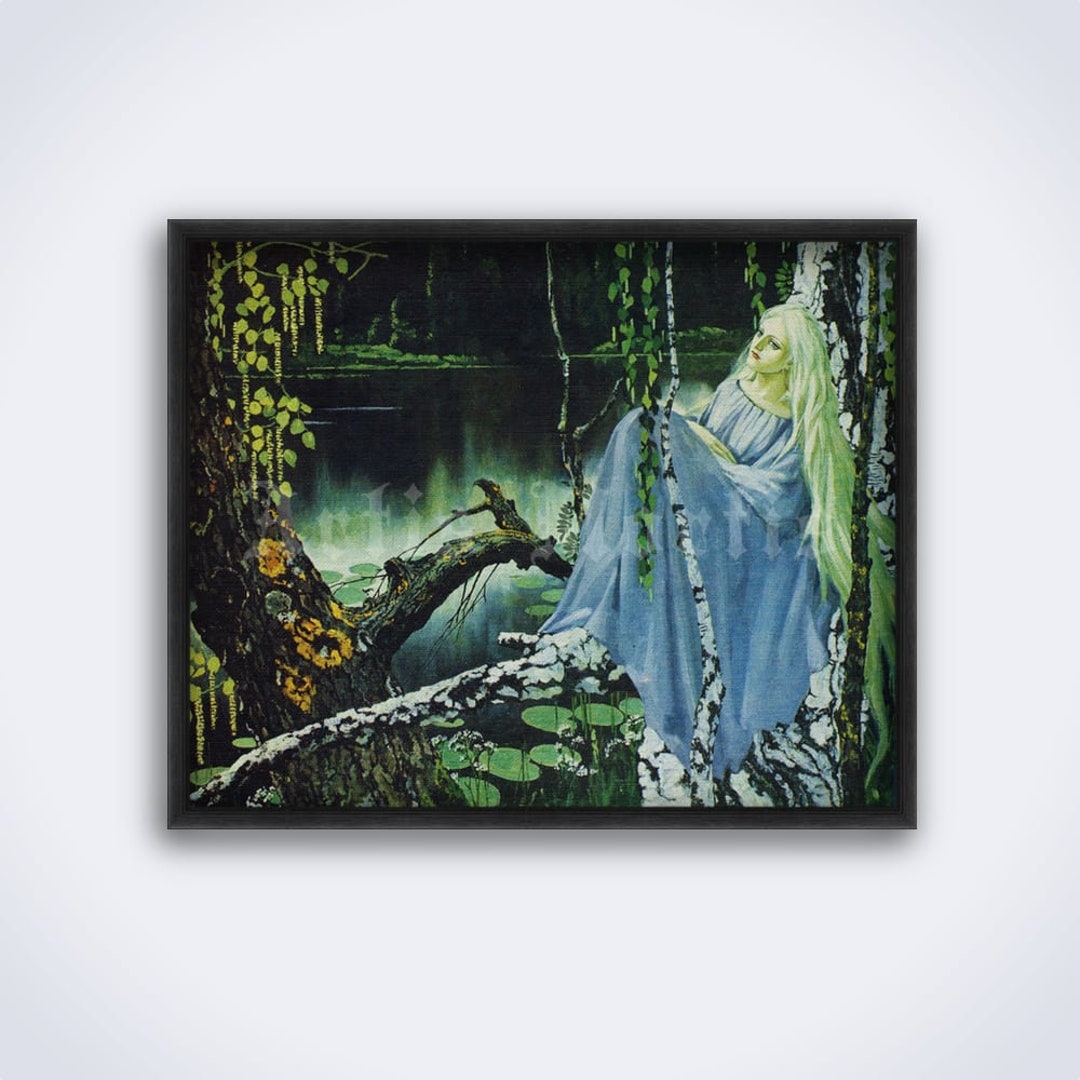 Rusalka Water Nymph Painting by Konstantin Vasilev Mermaid, Pagan Folk ...