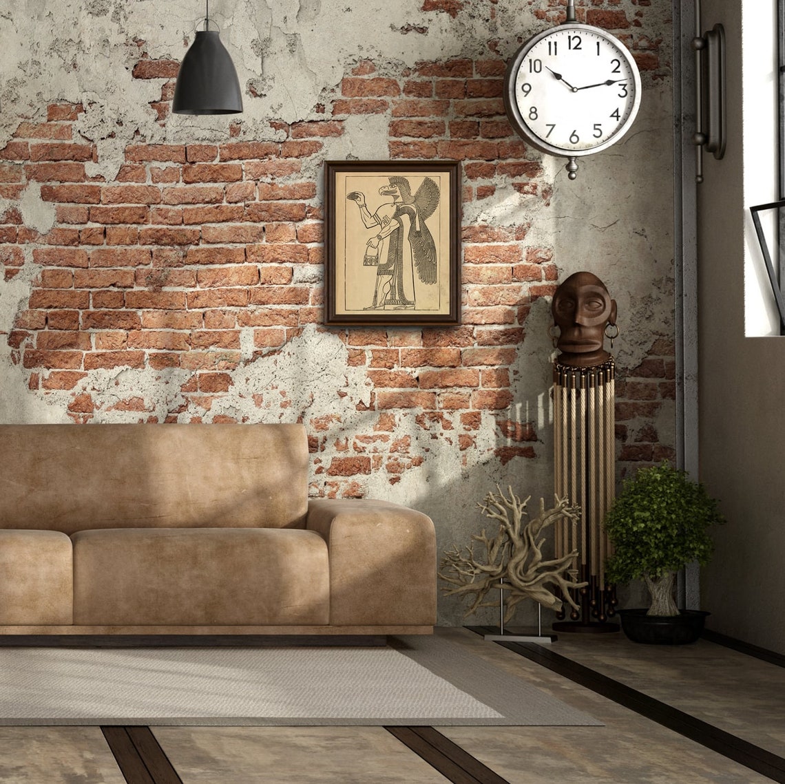 Eagle-headed Man Anunnaki Myth Ancient Sumerian Art | Etsy