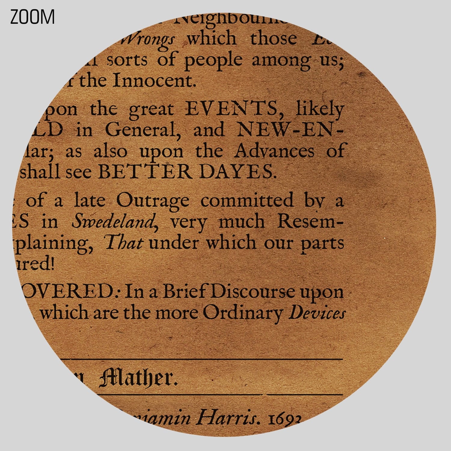 Salem Witch Trials, the Wonders of the Invisible World, Cotton Mather ...