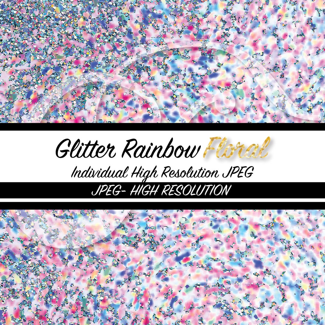 GLITTER RAINBOW Artwork - All Occasions Print - Glitter Download ...