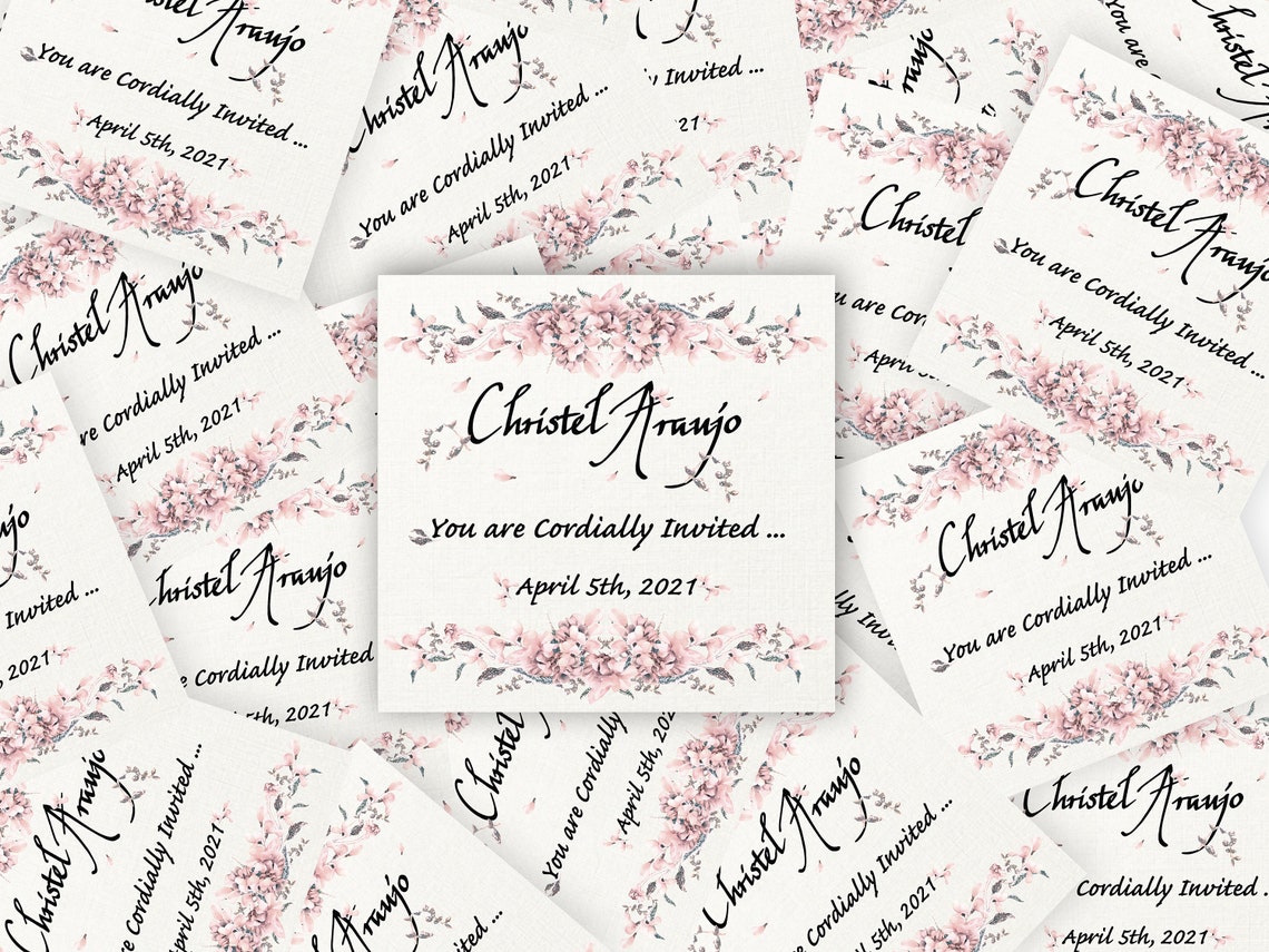 Custom Name File- Hand Lettered- Wedding Invitations- Business Logo ...