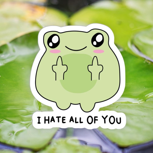 Middle Finger Frog - Etsy