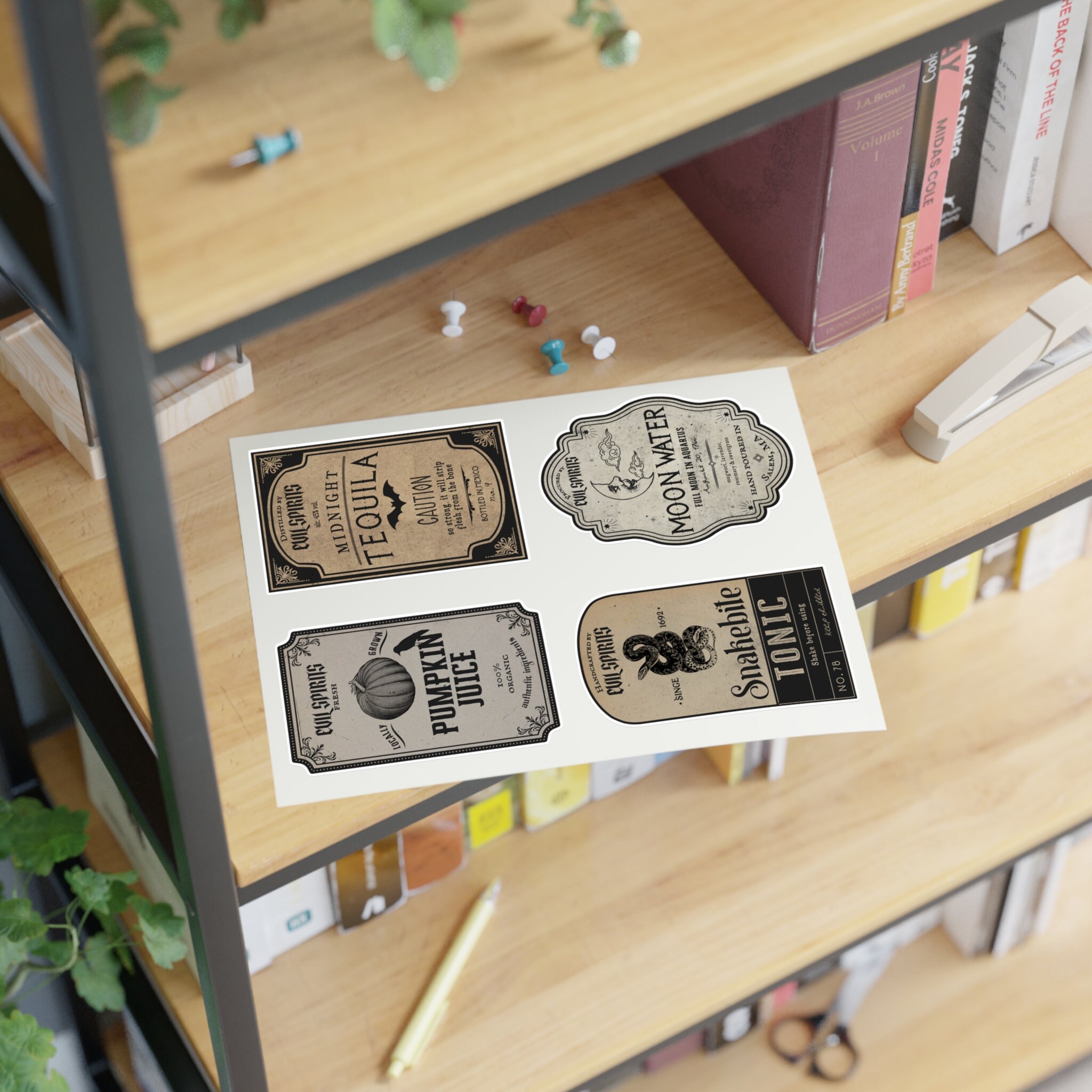 Halloween Drinks 2, Elixir, Sticker Sheets, Party Essentials, Witch's ...