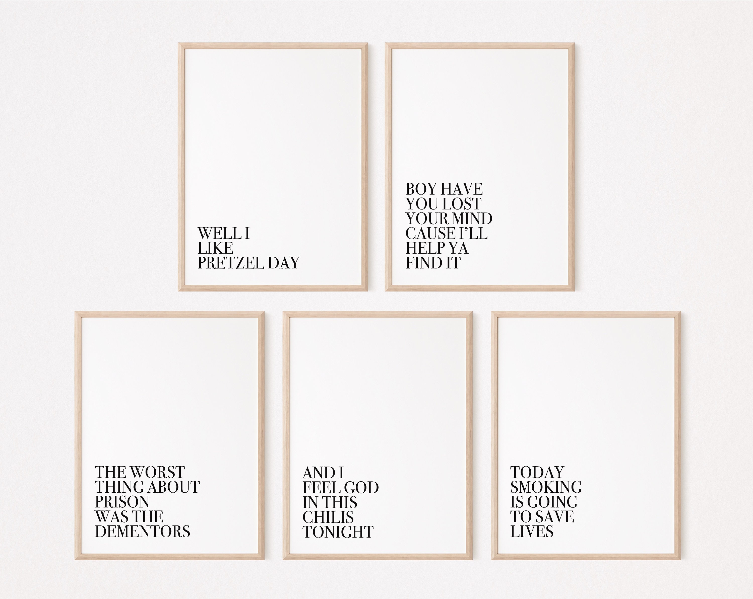 Set of 10 Printable the Office Quotes, the Office Wall Art, Lettering ...