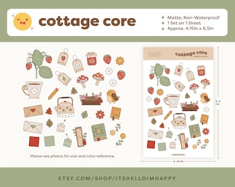 Cottage Core Stickers - Etsy