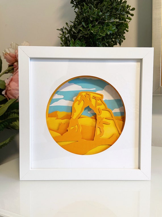Utah Delicate Arch Shadow Box Arches National Park Moab - Etsy