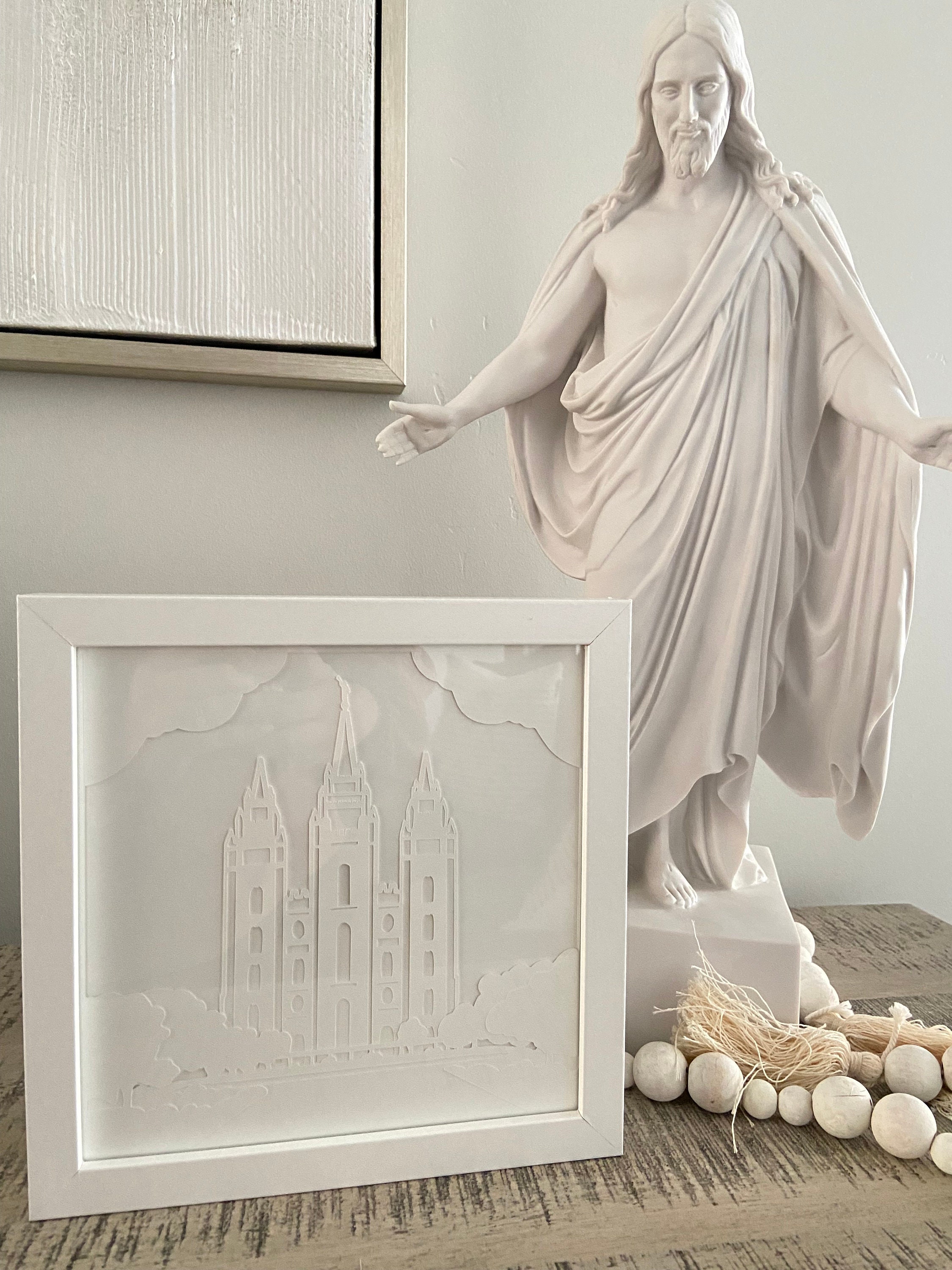 Salt Lake Temple , Temple Square Shadow Box LDS Temple Shadow Box ...