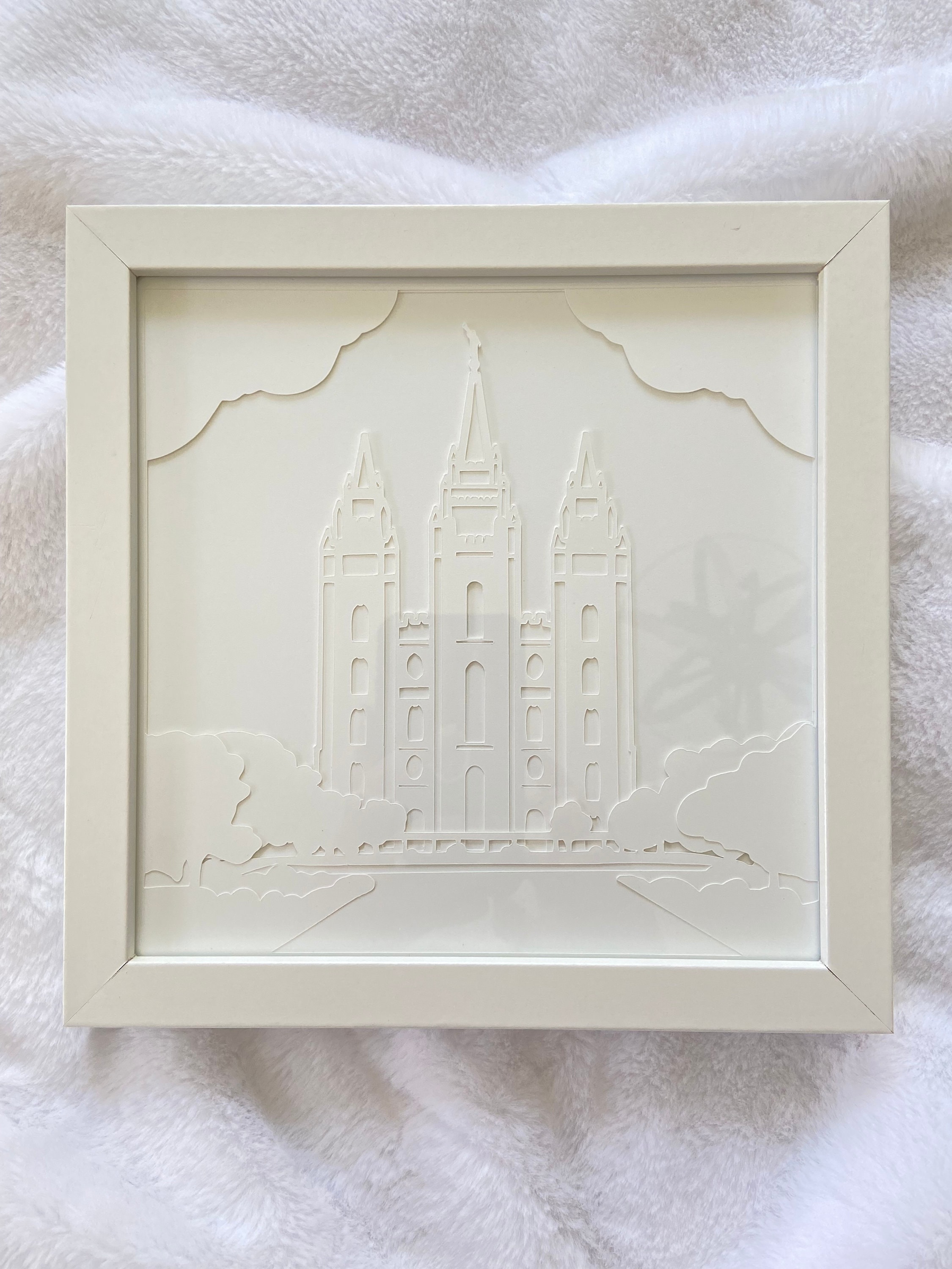 Salt Lake Temple , Temple Square Shadow Box LDS Temple Shadow Box ...