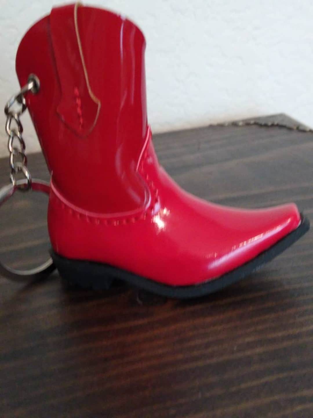 Handmade Cowboy Boot Keychain - Etsy