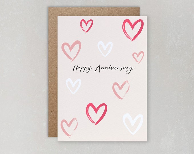 Happy Anniversary Card | Heart Card | Wedding Anniversary | Love Card ...