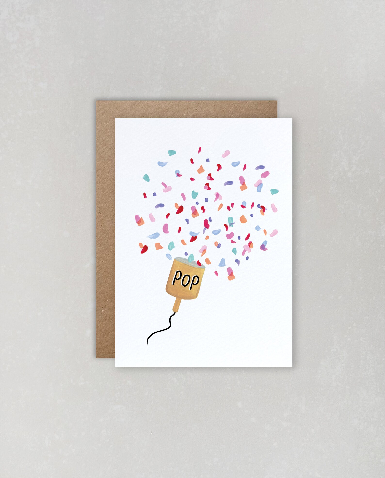 Congratulations Card Party Popper Confetti Let's | Etsy UK