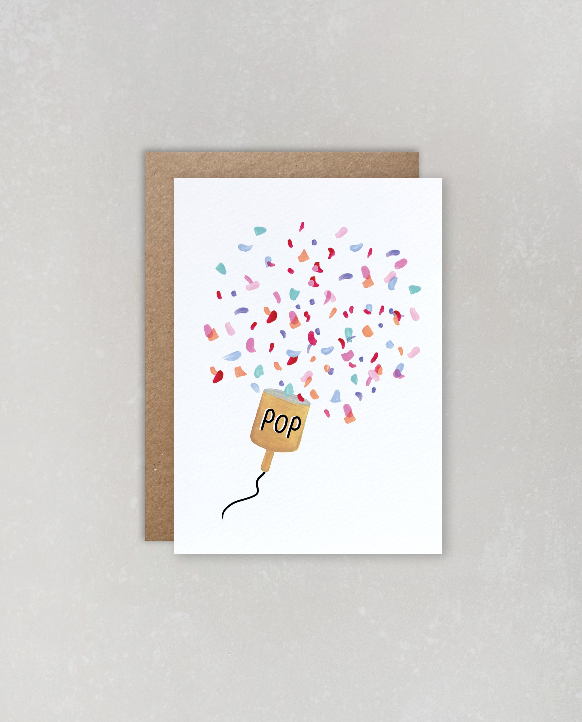 Congratulations Card Party Popper Confetti Let's | Etsy UK