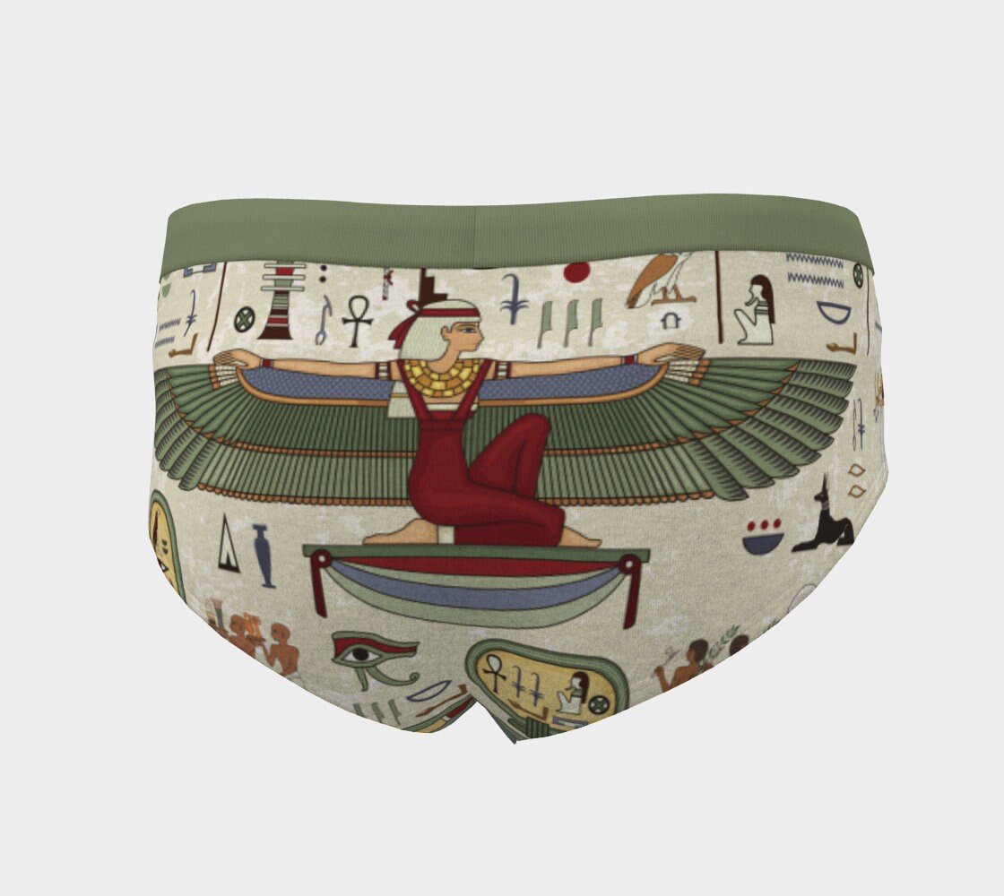 Egyptian Mid Waist Retro Hipster Lingerie Panties for Women | Etsy