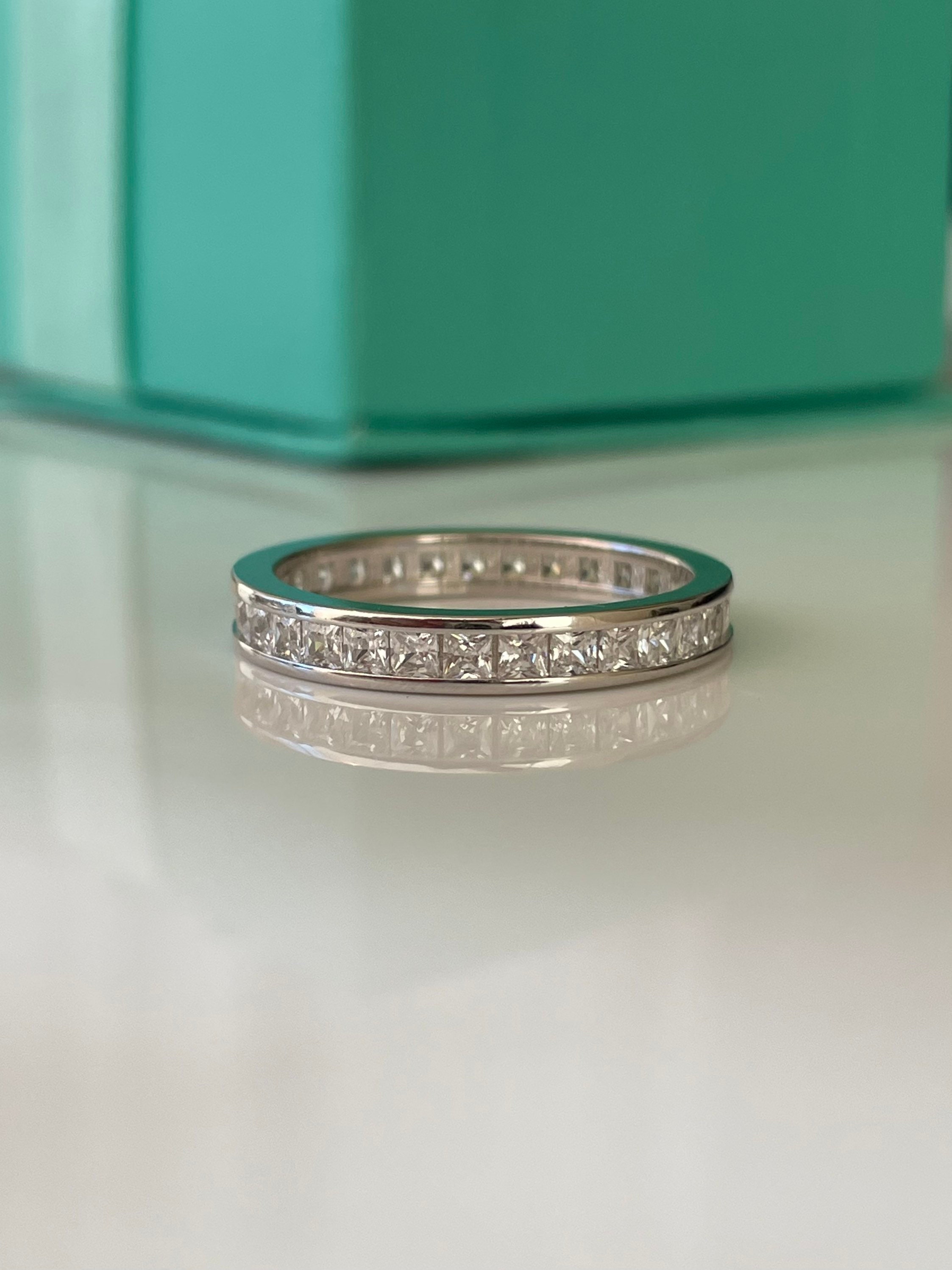 The Victoria. Sterling Silver 925 3mm Full Eternity Band With - Etsy