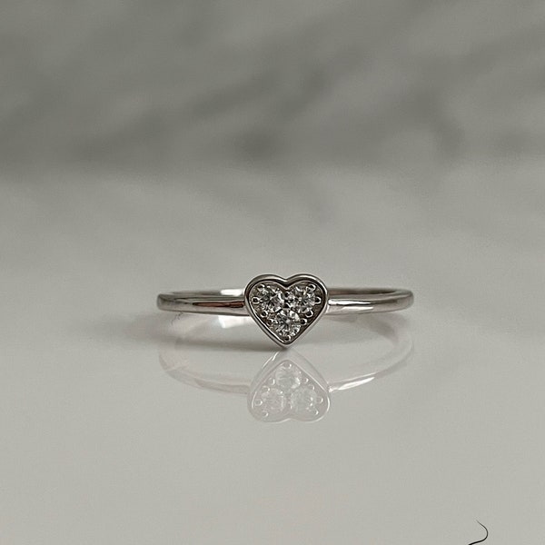 Heart Shaped Ring - Etsy