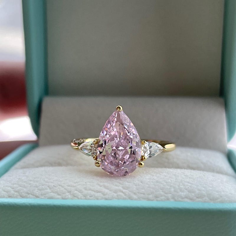 7 Carat Pear Ring Diamond - Etsy