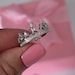The Quinn. Sterling Silver 925 Queen Crown Ring - Etsy